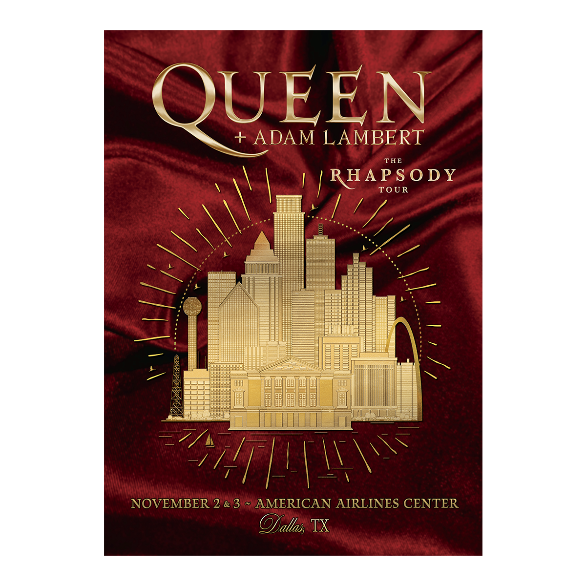 Rhapsody Tour November 2 & 3, 2023, Dallas, TX Lithograph Poster ...